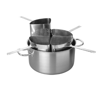 Cuit-pâtes Ø35cm Inox - 20lit.complet | Paulus Stuart